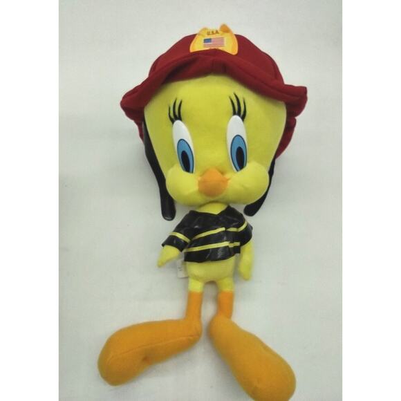 Warner Bros. | Toys | Looney Tunes Tweety Bird Fireman Plush Stuffed ...